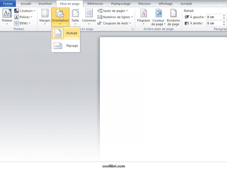 Comment changer le format d'un document Word